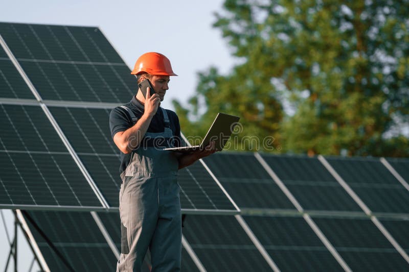 Notepad with Document is in Hands. Man is Doing Operating and ...