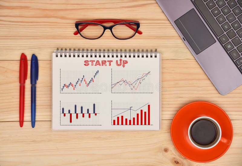 Drawing start up strategy stock image. Image of flow - 76383463