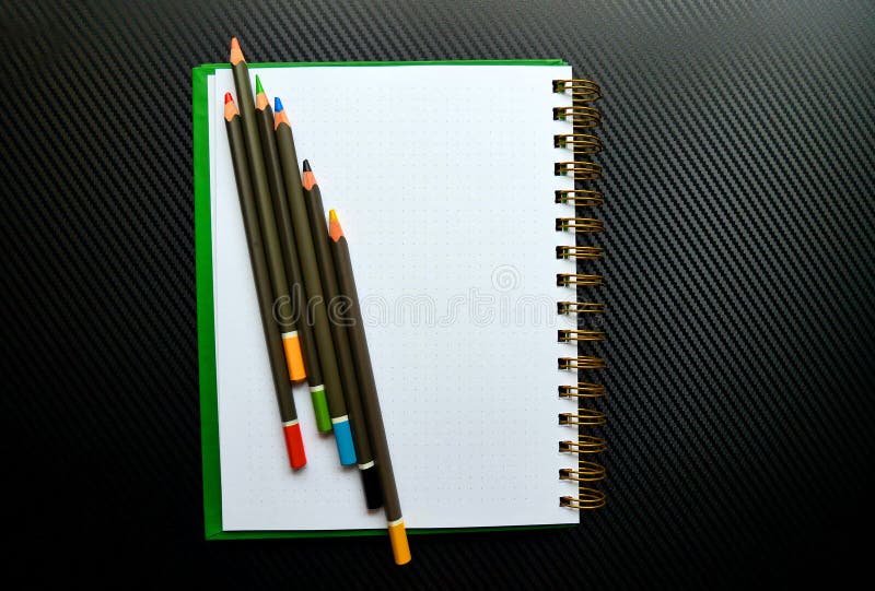 Notepad for Drawing and Writing. Sheets of Diary Paper Stock Image ...