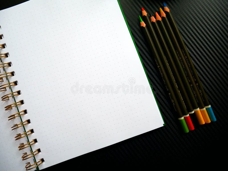 Notepad for Drawing and Writing. Sheets of Diary Paper Editorial Image ...