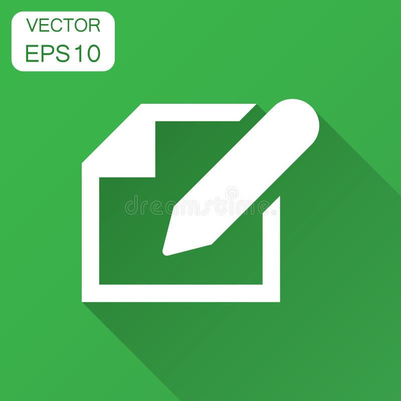 Notepad Edit Document with Pencil Icon. Vector Illustration with Stock ... Notepad Edit Document with Pencil Icon. Vector Illustration with Stock ...
