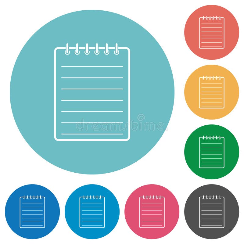 Circular Notepad Stock Illustrations – 418 Circular Notepad Stock Illustrations, Vectors ...