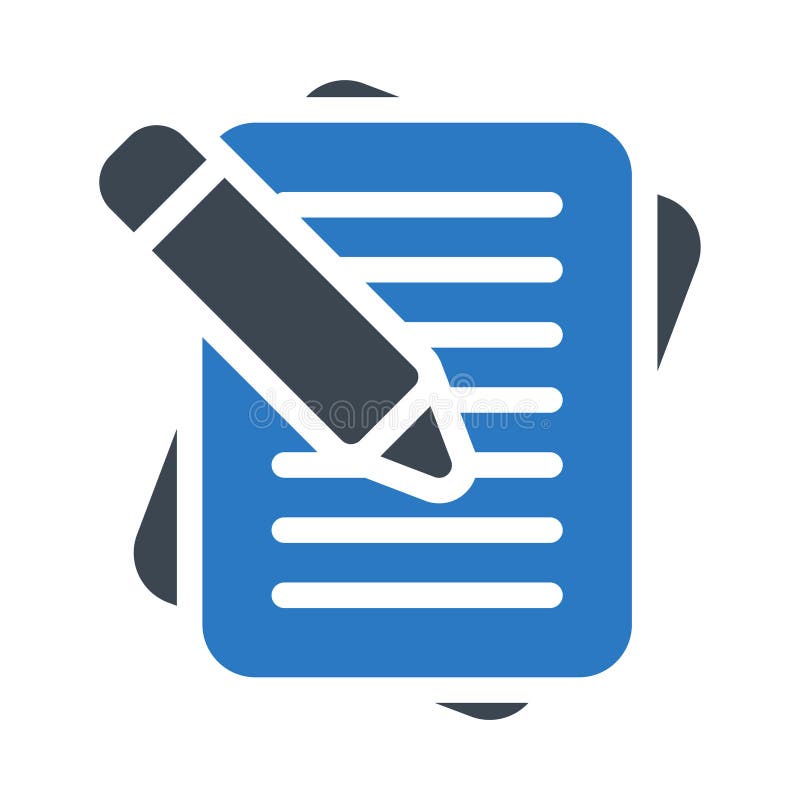 Notepad Thin Line Vector Icon Stock Vector - Illustration of edit ...