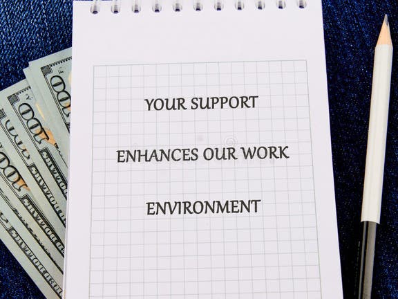 A Notepad with a Grid Pattern Displays the Message about the Importance ...