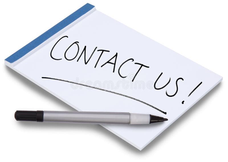 Hands Holding Contact Us stock photo. Image of background - 38015088