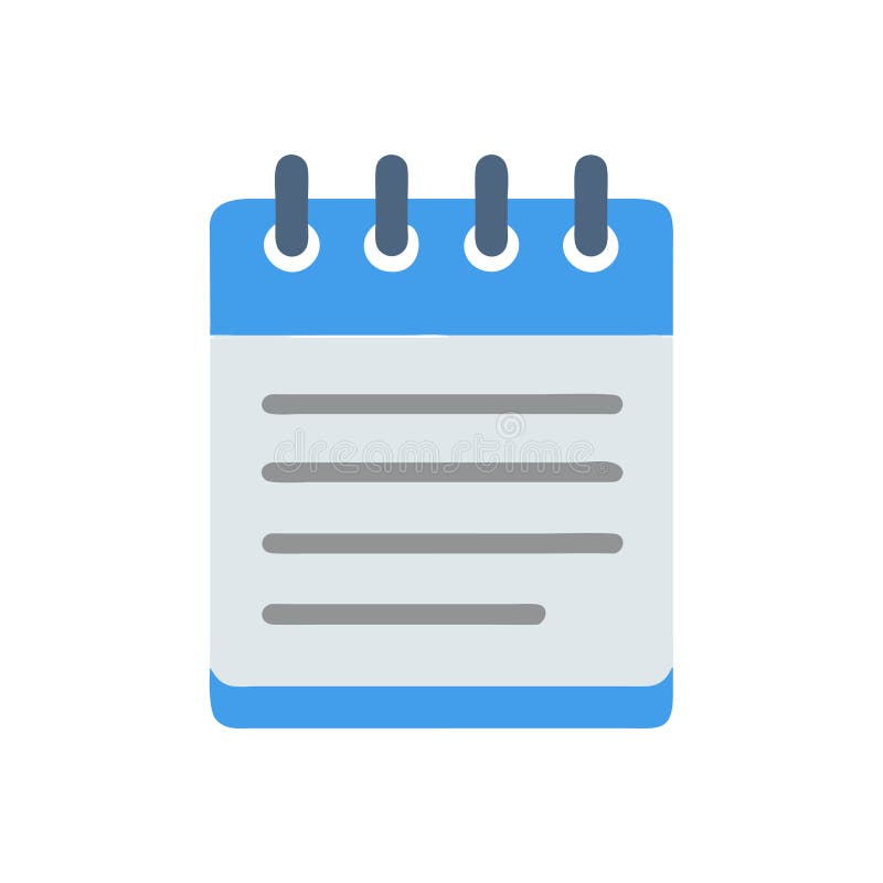 Notepad Icon for Quick Notes Stock Vector - Illustration of knowledge ...