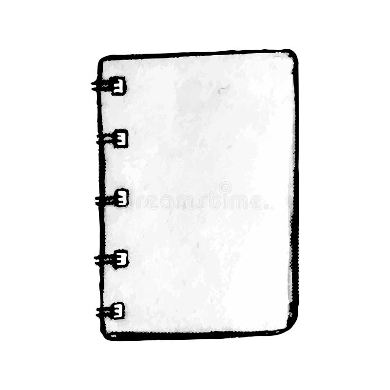 Notepad Sketch. Notepad Icon Hand Drawn in Doodle Style on White ... Notepad Sketch. Notepad Icon Hand Drawn in Doodle Style on White ...
