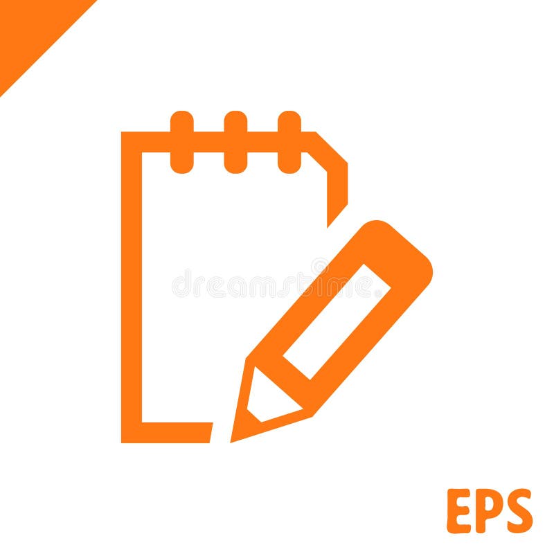 Notepad Icon Stock Vector Illustration Flat Design Stock Vector ...