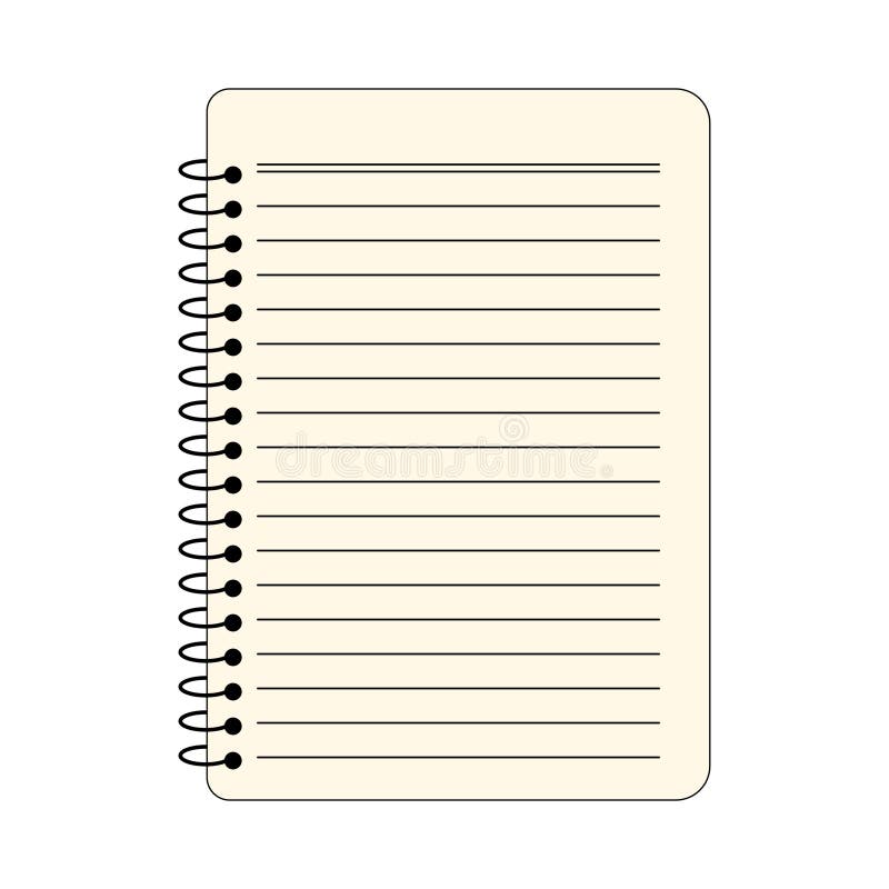 Yellow Lined Paper Notepad Icon Vector Stock Vector - Illustration of ...