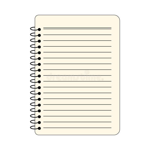 Yellow Lined Paper Notepad Icon Vector Stock Vector - Illustration of ...