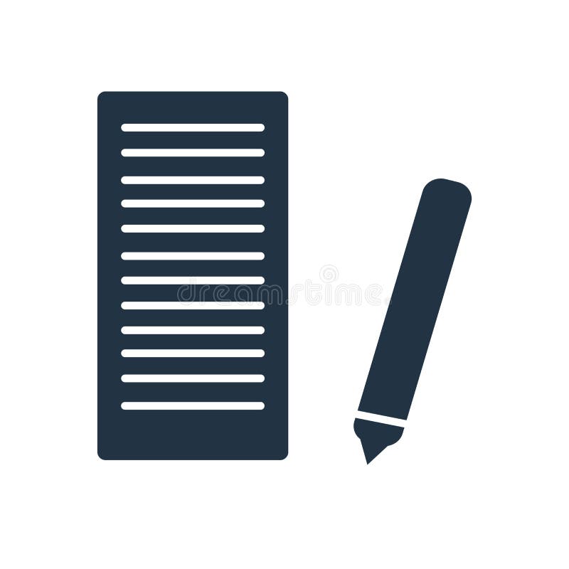 Notepad Icon Vector Sign And Symbol Isolated On White Background ...