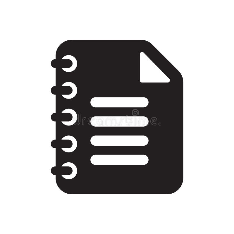 Notepad Black Logo Stock Illustrations – 2,674 Notepad Black Logo Stock ...