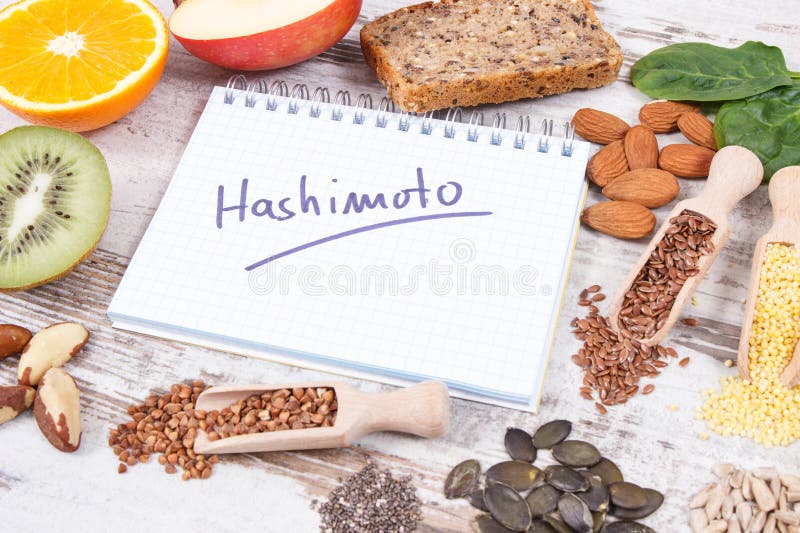 Notepad with Inscription Hashimoto and Best Ingredients or Products for ...