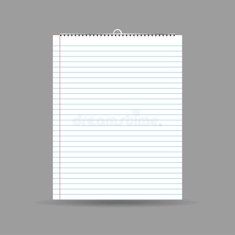 Notepad with lines stock vector. Illustration of memo - 12790421