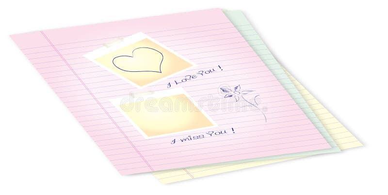 Notepad with love messages stock photo. Image of clean - 12825326