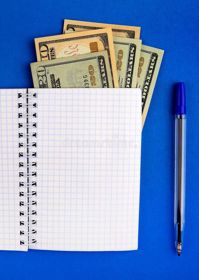 Notepad with a Money stock image. Image of note, calculation - 151783375