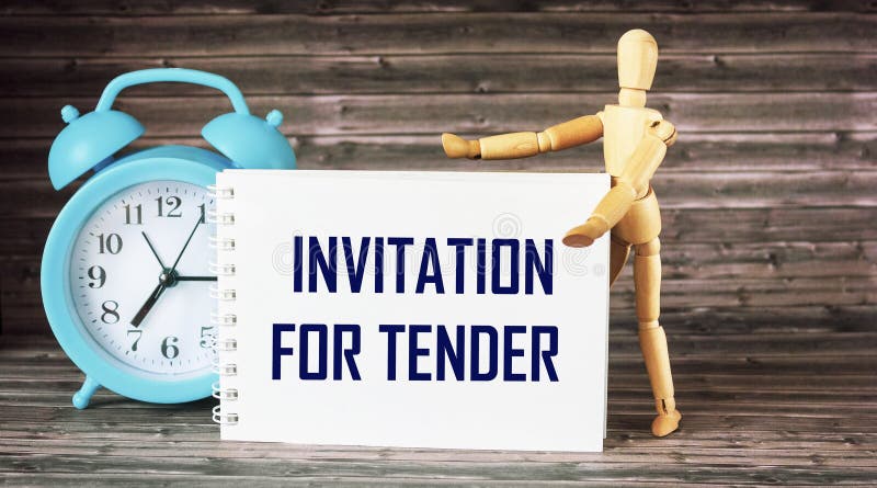 Notepad with and Notes with Wooden Doll and Clock and Text INVITATION ...