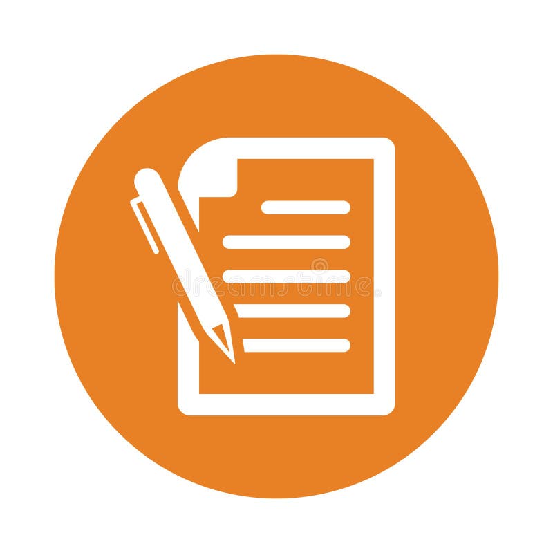 Simple Black Paper and Pen Icon Logo Design Vector Notepad Symbol ...