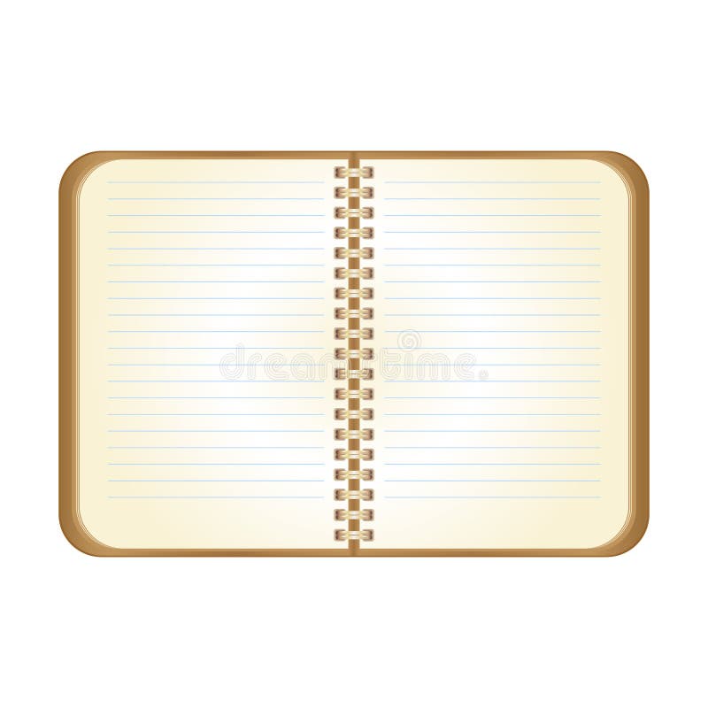 Brown notepad Background stock illustration. Illustration of note ...