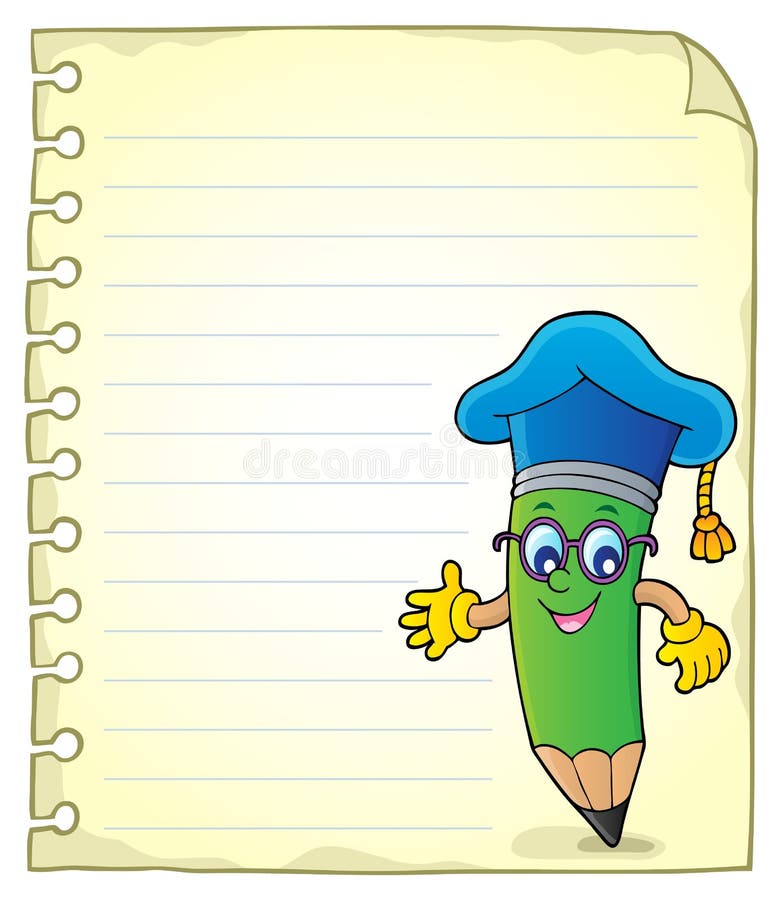 Pencil the Teacher Character Stock Vector - Illustration of sketch ...