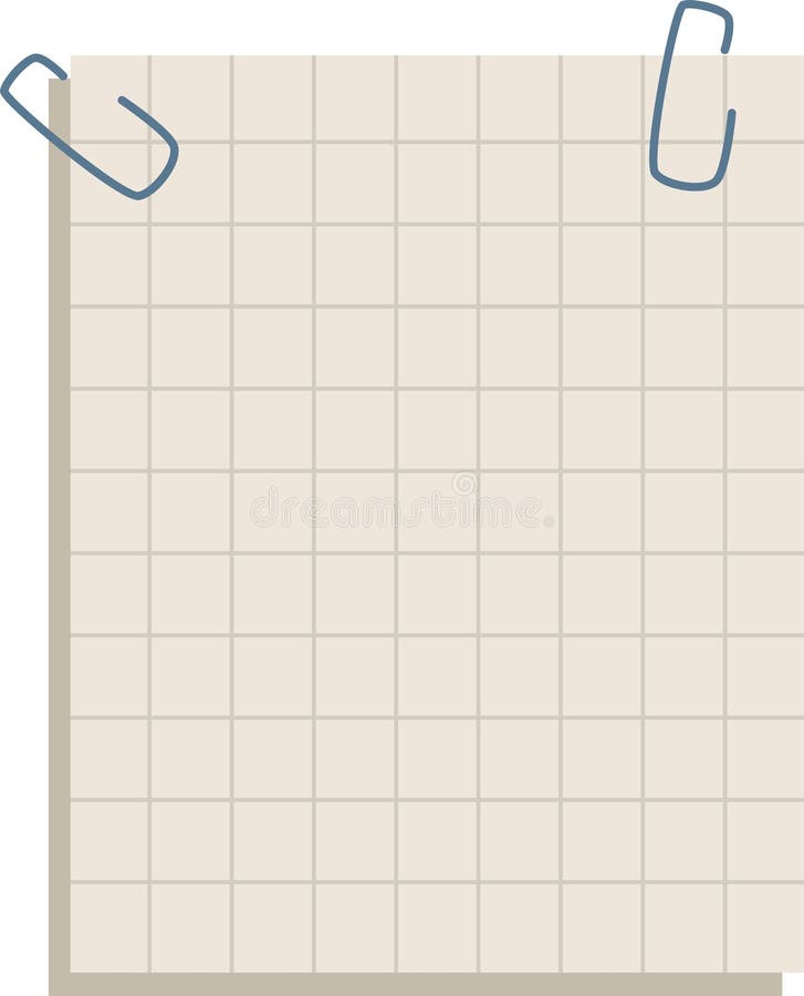 Notepad Paper with Clips stock vector. Illustration of sticky - 321991371