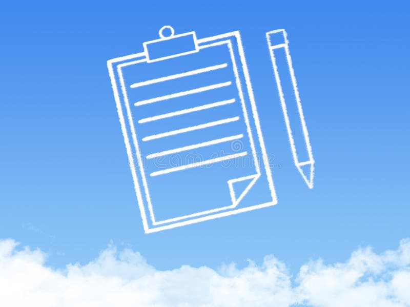 Notepad Paper Document Cloud Stock Illustrations – 905 Notepad Paper ...