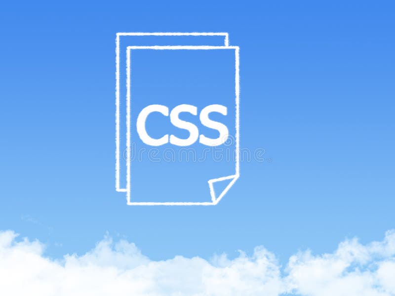 Notepad Paper Document Cloud Shape Stock Illustration - Illustration of ...