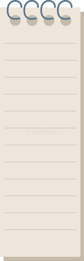 Notepad Paper Sheet stock vector. Illustration of white - 321991307