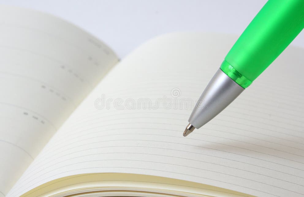 Notepad with pen stock image. Image of professional, finger - 10696955