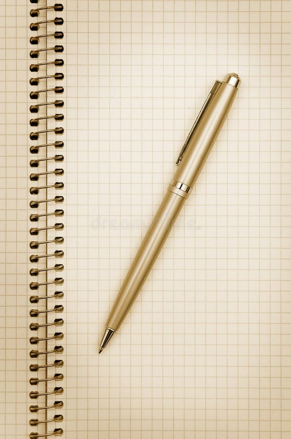 Notepad and pen stock image. Image of memo, office, remember - 14007635