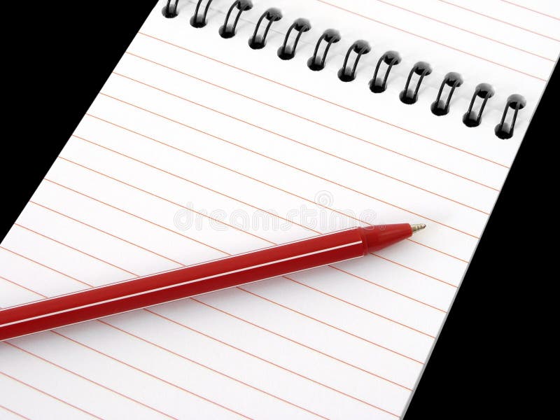 Notepad with pen stock image. Image of notebook, learning - 7418973