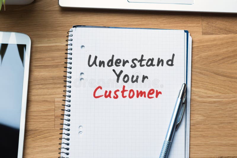 Understand Your Customer Text Written on Spiral Notepad Stock Photo ...