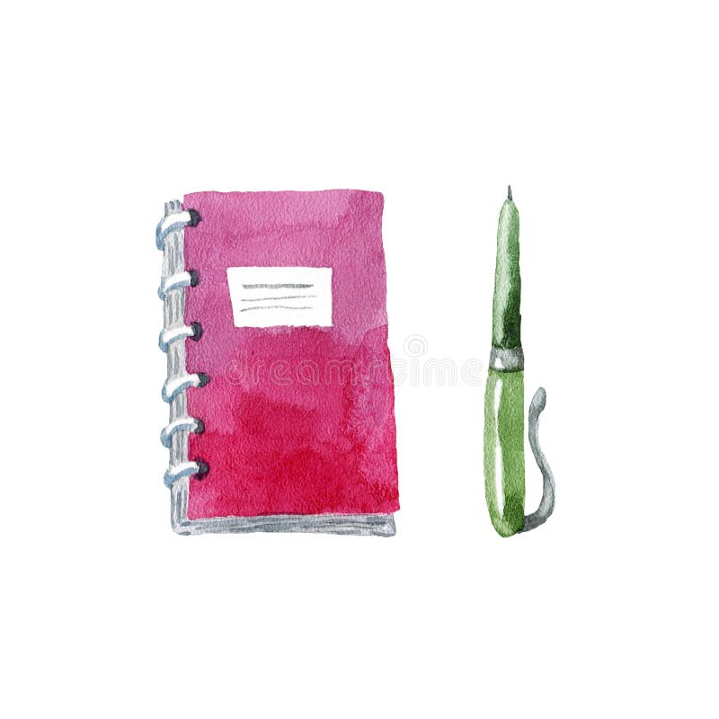 Notepad Watercolor Stock Illustrations – 1,315 Notepad Watercolor Stock ...