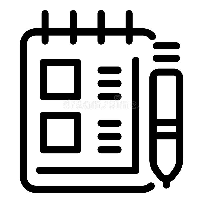 Notepad with Pen, Writing Business Strategy and Taking Notes Stock ...