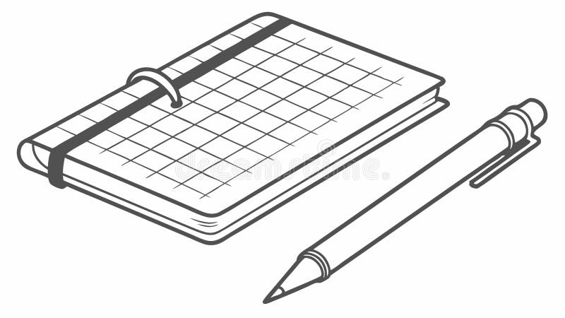 Notepad and Pen. Writing, Ideas, and Productivity Tools, Vector Design ...