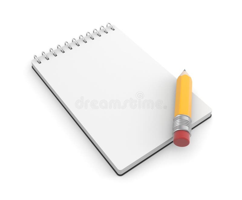 Vector Pencil and Notepad Icon Stock Vector - Illustration of book ...