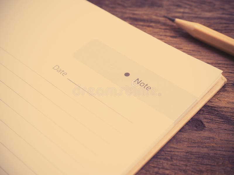 Notepad and pencil stock image. Image of pencil, wooden - 65296645