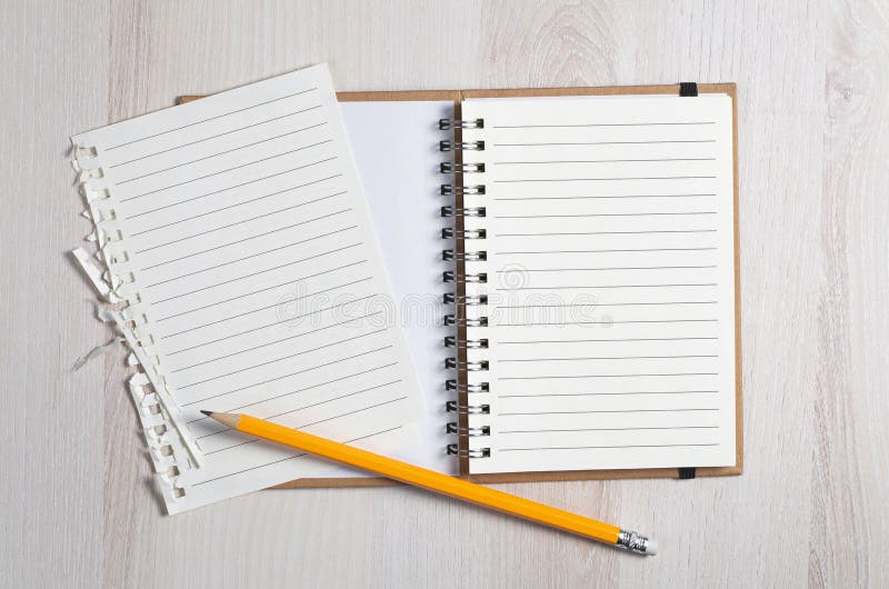 Notepad with a pencil stock image. Image of notebook - 106723053