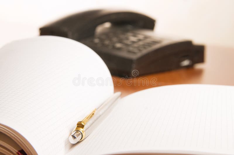 Notepad and phone stock image. Image of notepad, diary - 18249425