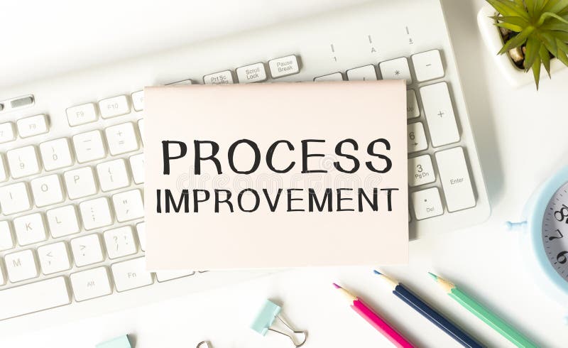 Notepad with Process Improvement Text Stock Photo - Image of analysis ...