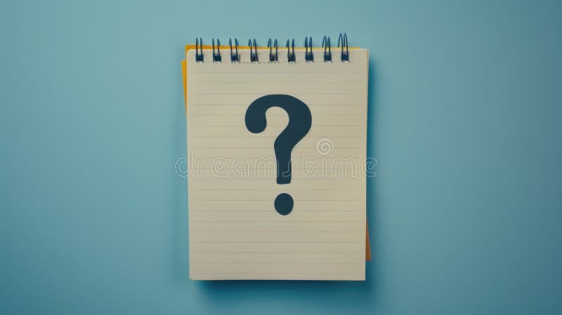 A Notepad with a Question Mark Symbol on it. Suitable for Educational ...