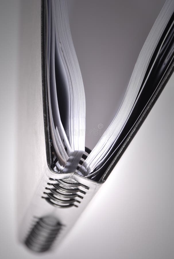 Ring Binder Background Macro - Close Up Ring Binder Stock Photo - Image ...