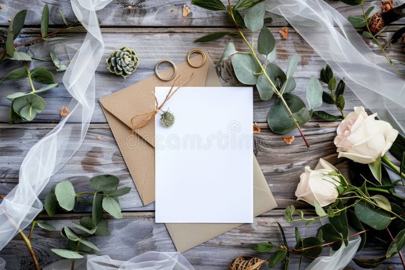 A Notepad with a Ring Sitting on Top, Surrounded by Flowers and ...