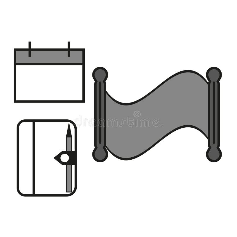 Notepad Scroll Icon. Retro Icon for Paper Design. Old Paper. Vector ...