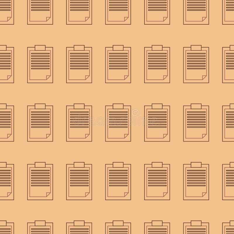 Notepad Seamless Pattern,outline Note Stock Illustration - Illustration ...
