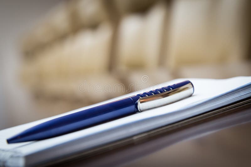 Notepad on a table stock photo. Image of indoors, decisions - 36013862