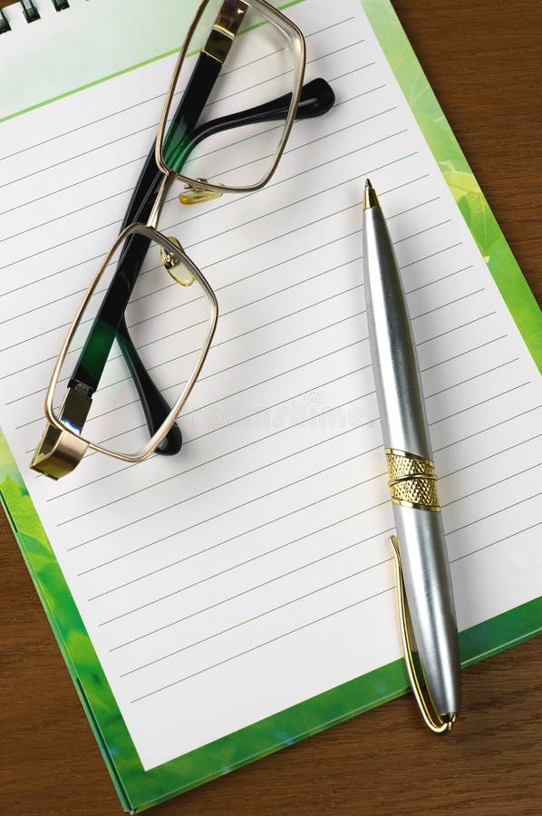 Notepad on the table stock photo. Image of blank, desk - 50888090