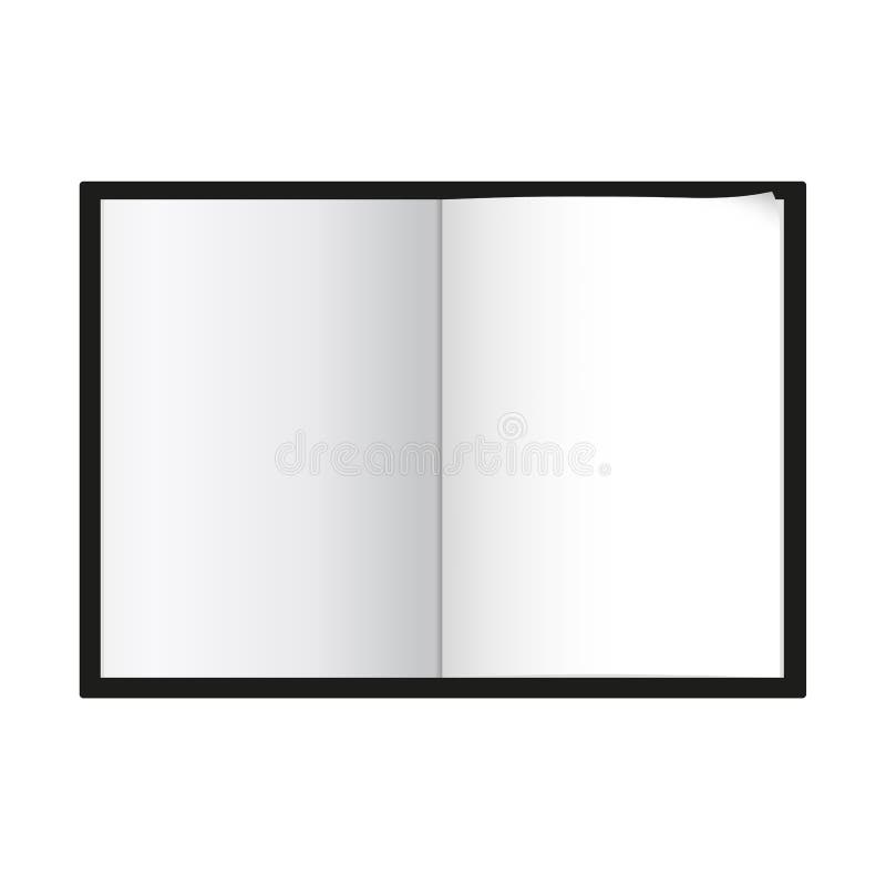 A4, A5 Notepad Template Black Cover White Page Stock Vector ...