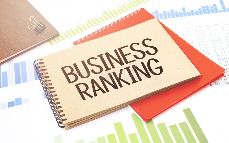 Notepad with Text Business Ranking. Diagram, Red Notepad and White ...