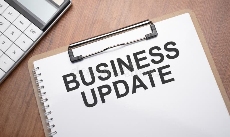 BUSINESS UPDATE stock image. Image of copy, consumerism - 187996471